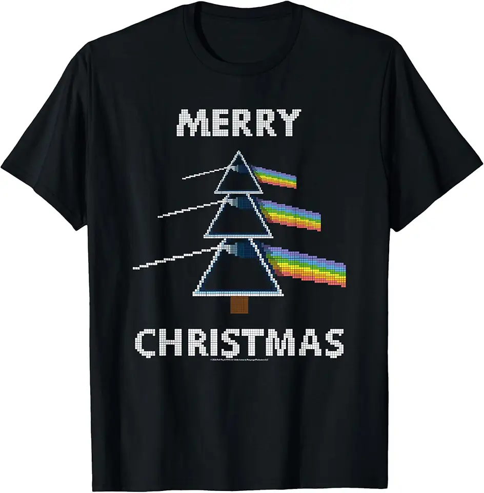 Dark Side Of The Moon Prism Holiday Tree Music Lover Christmas Unisex T ...