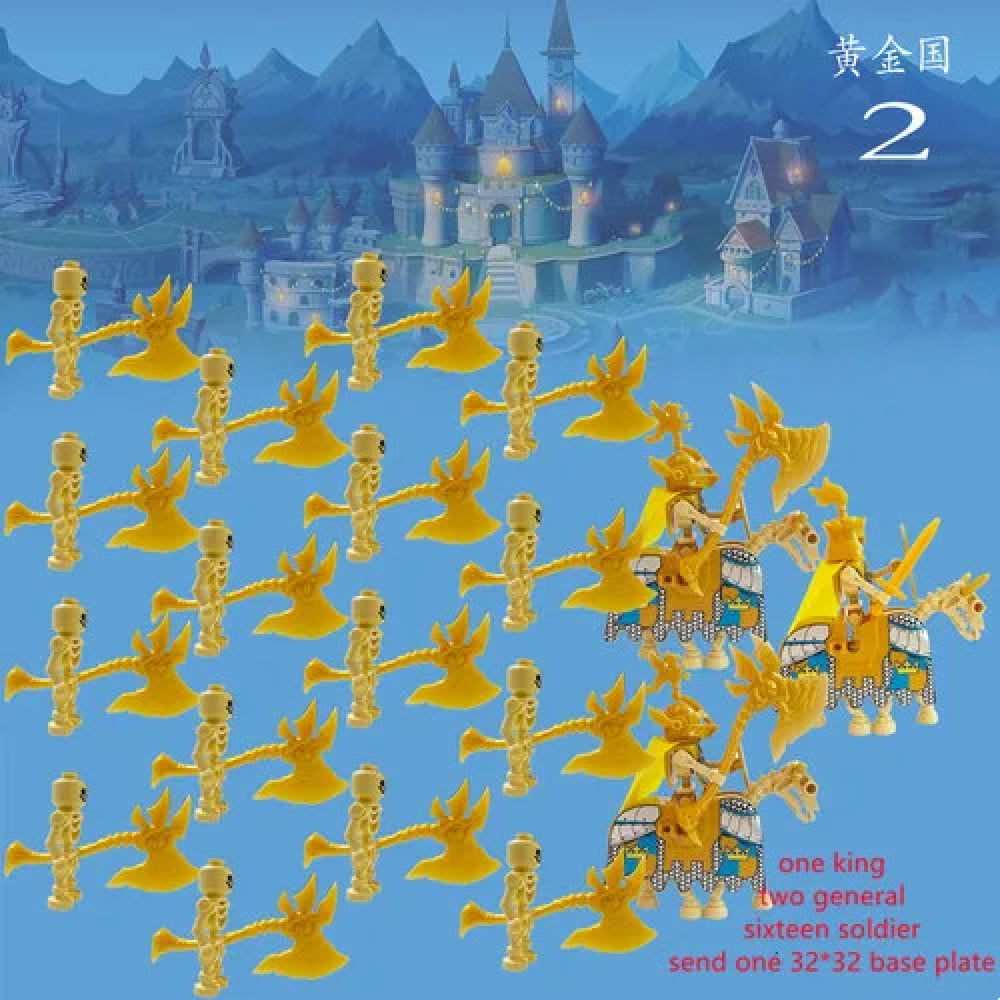 Dark Skeleton Army Soldier War Battle Scene Building Blocks Figure ...