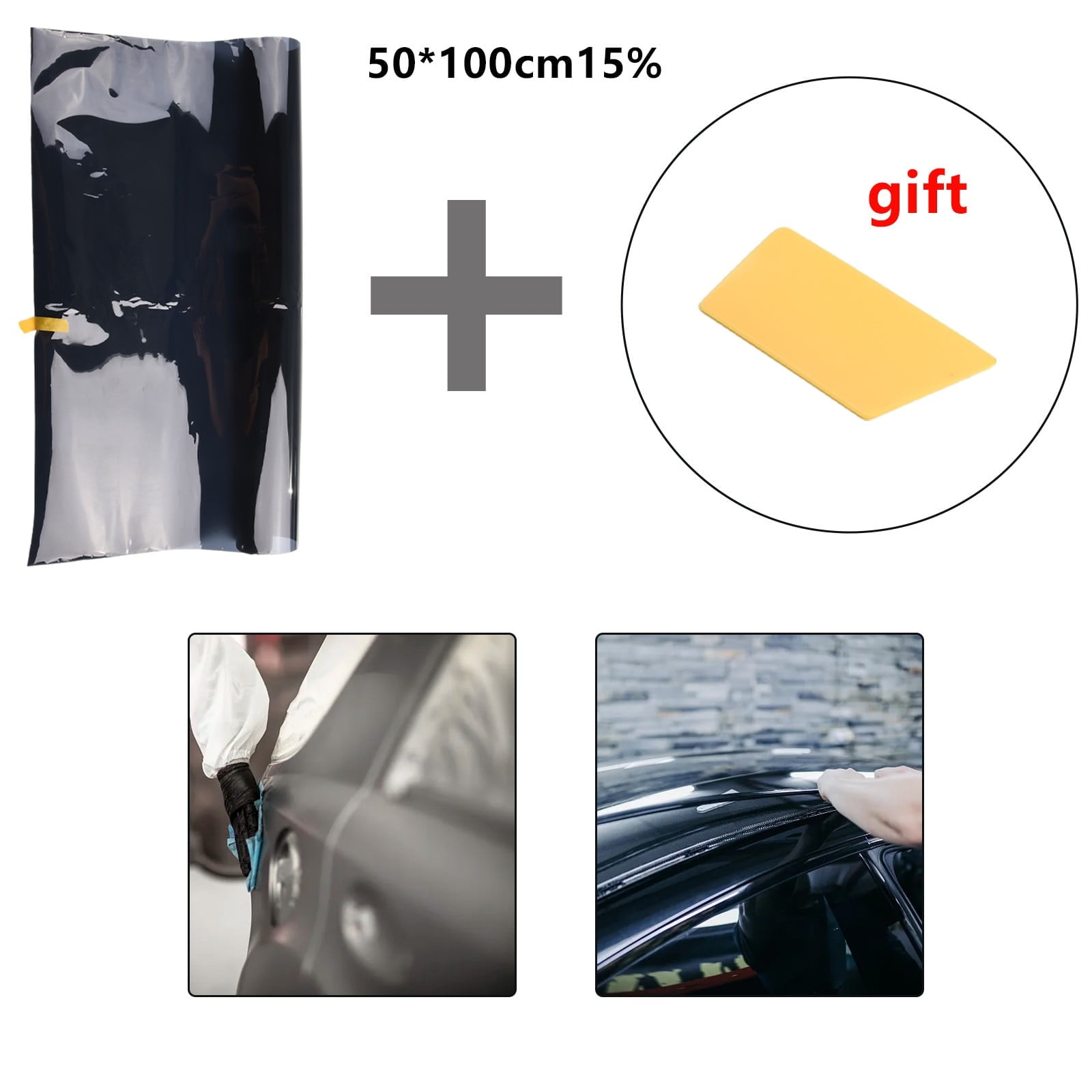 Dark Smoke 15% Car Casement Tint Roll 1M X 50Cm Film Tinting + Dty ...
