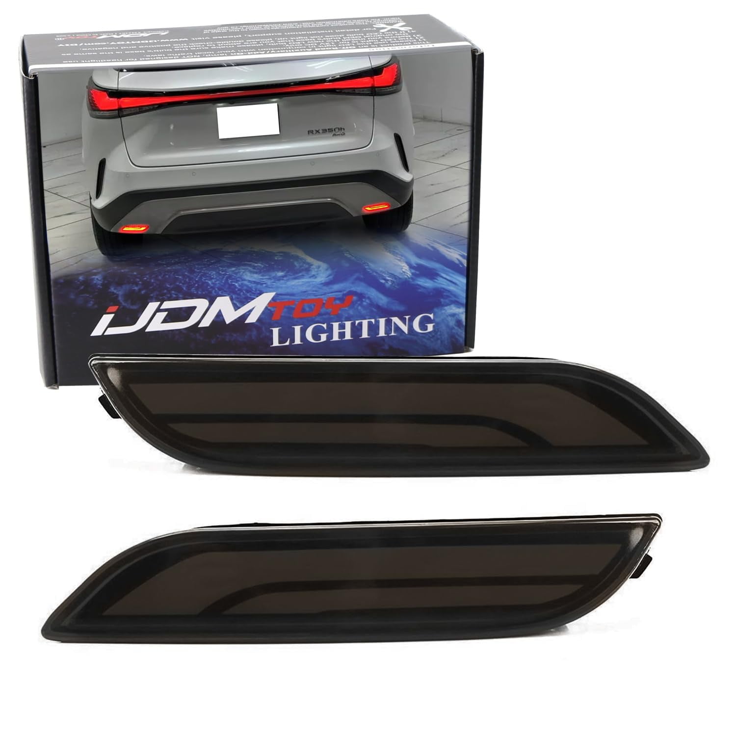 Dark Smoked Lens Full LED Lower Bumper Reflector Lights For Lexus 2023 ...