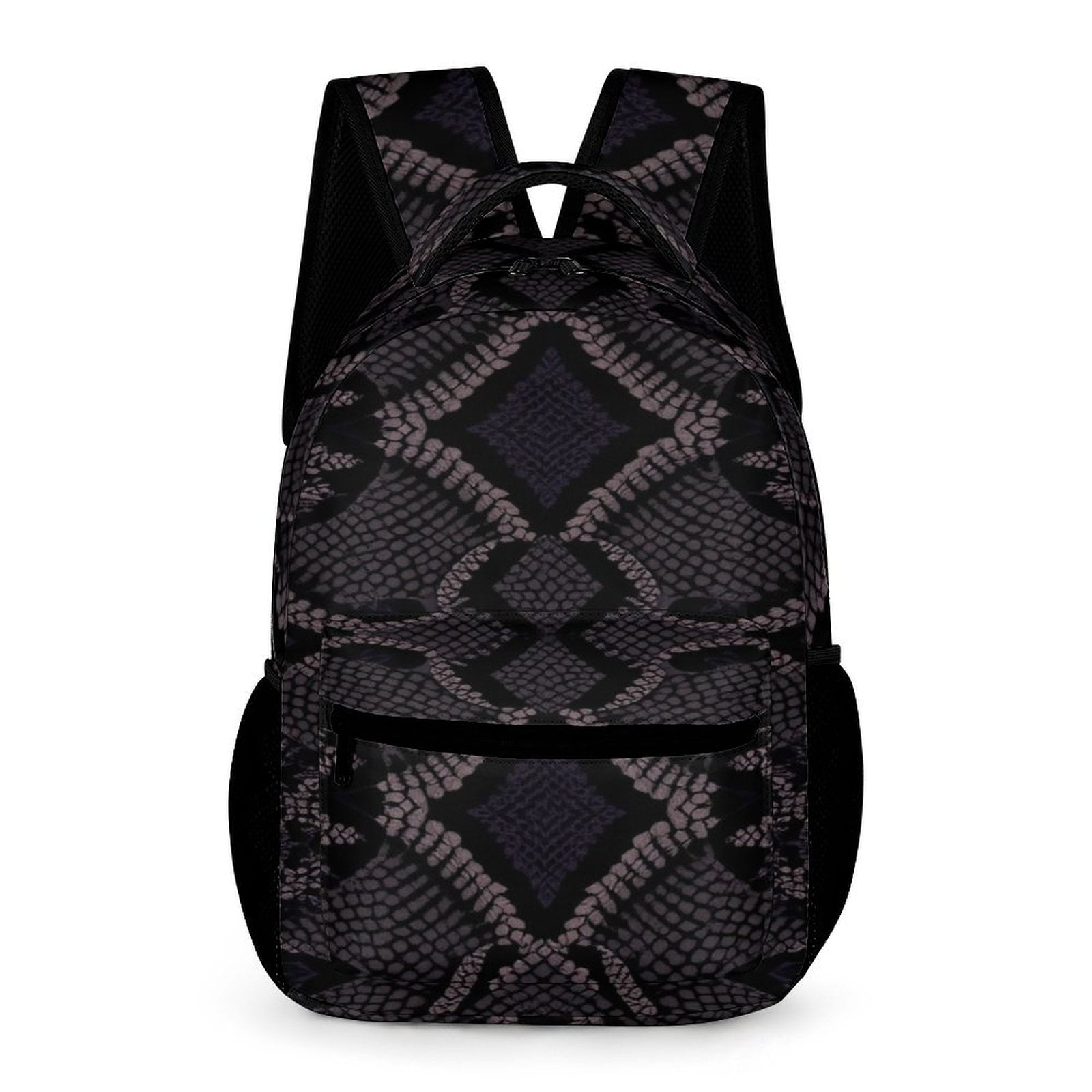 Dark Snakeskin Pattern Backpack Student Bookbag School Bag Laptop ...