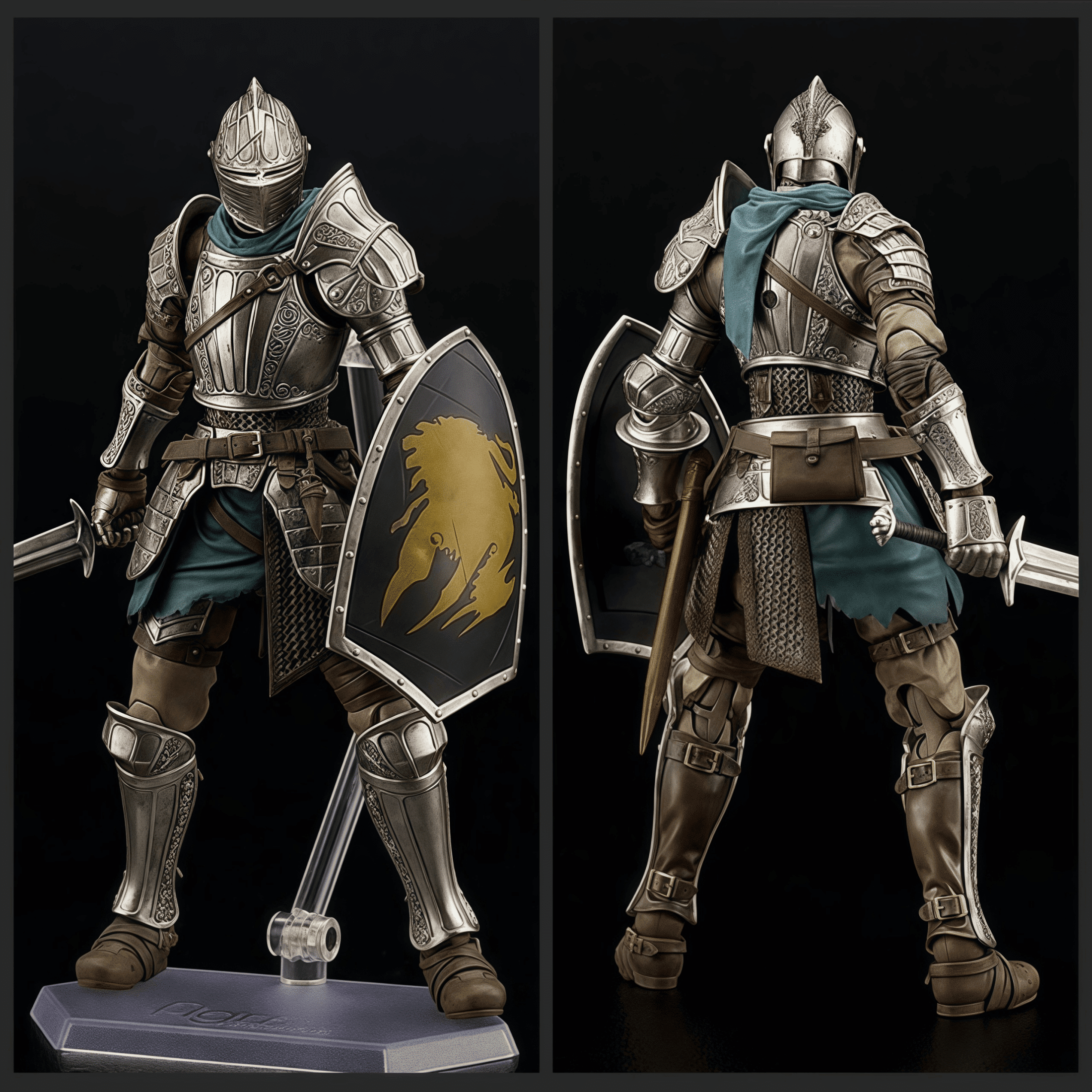 Dark Souls Black Knight Action Figure - Figma-Style Poseable Model ...