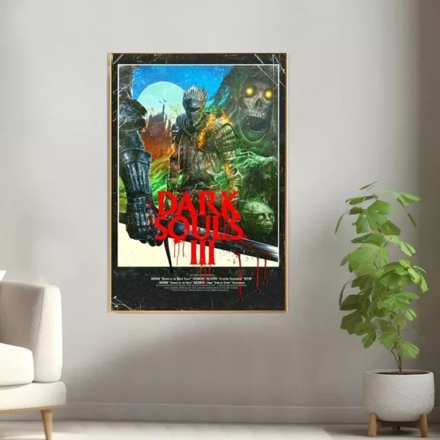Dark Souls Game Poster, Wall Art Painting Living Room Bedroom Decor NO ...