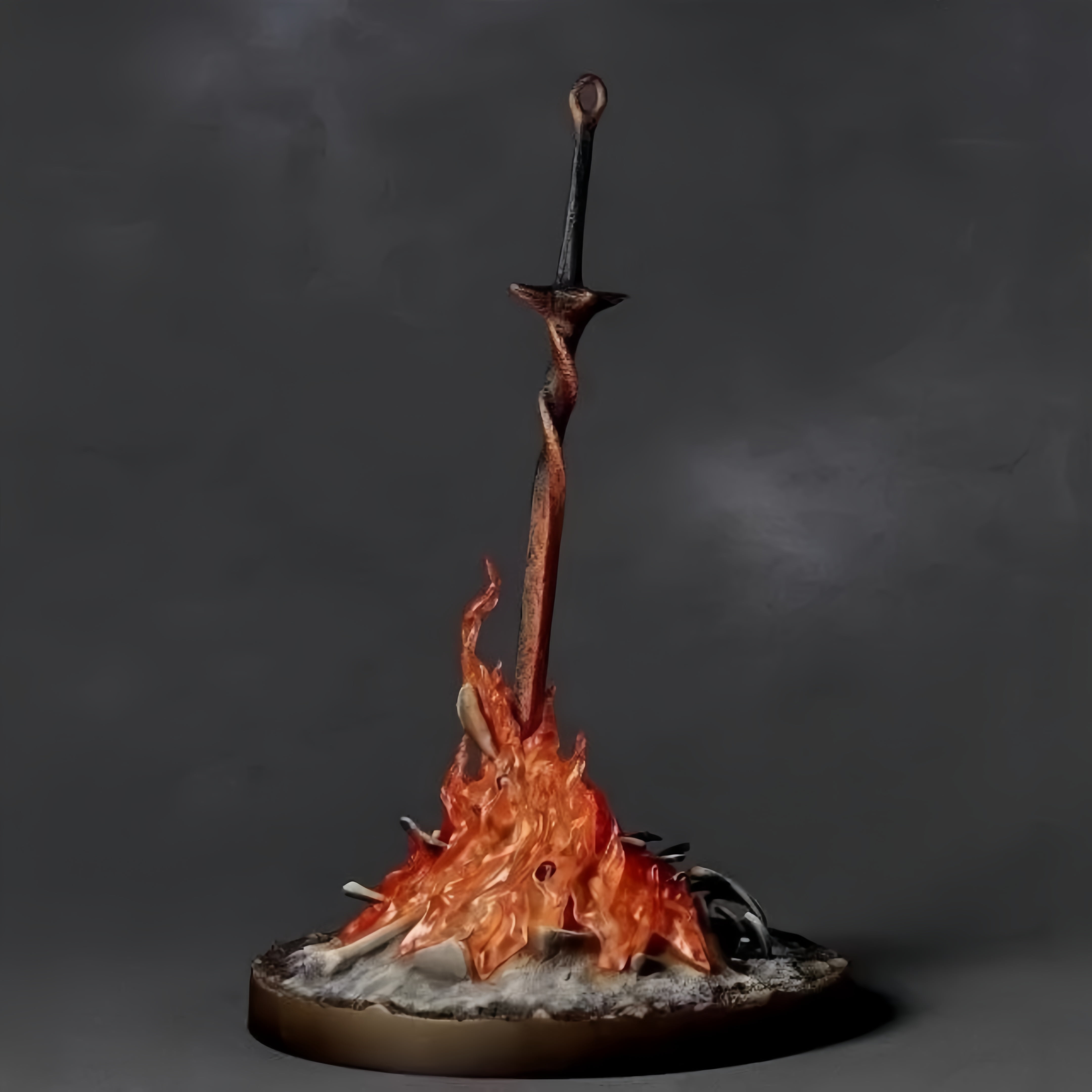 Dark Souls PVC Figures Anime Statues Figure Fire Glowing Sword Action ...