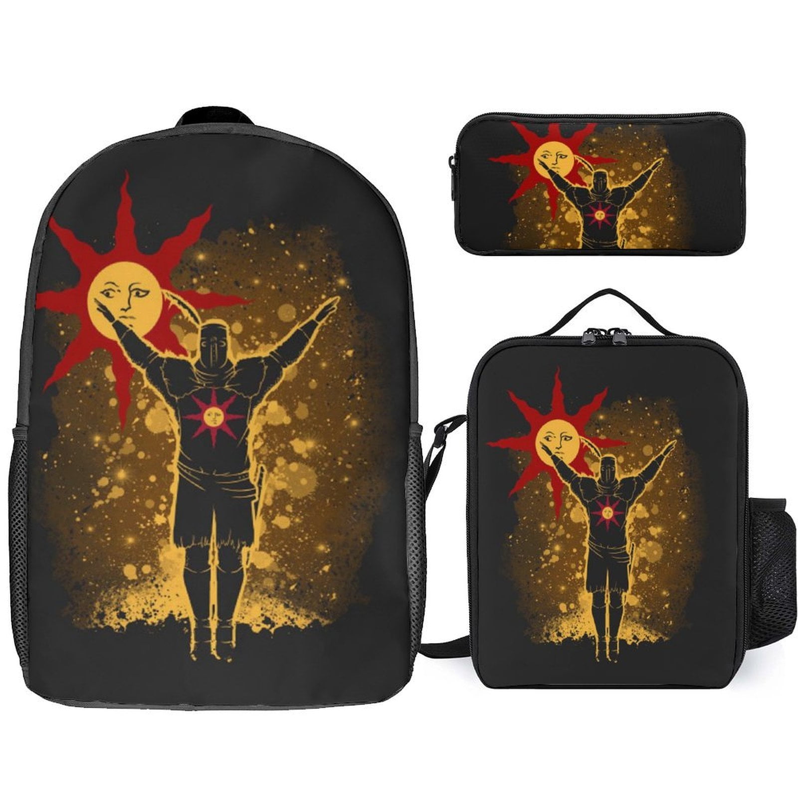 Dark Souls Praise The Sun Backpack With Lunch Bag Pencil Case Set ...