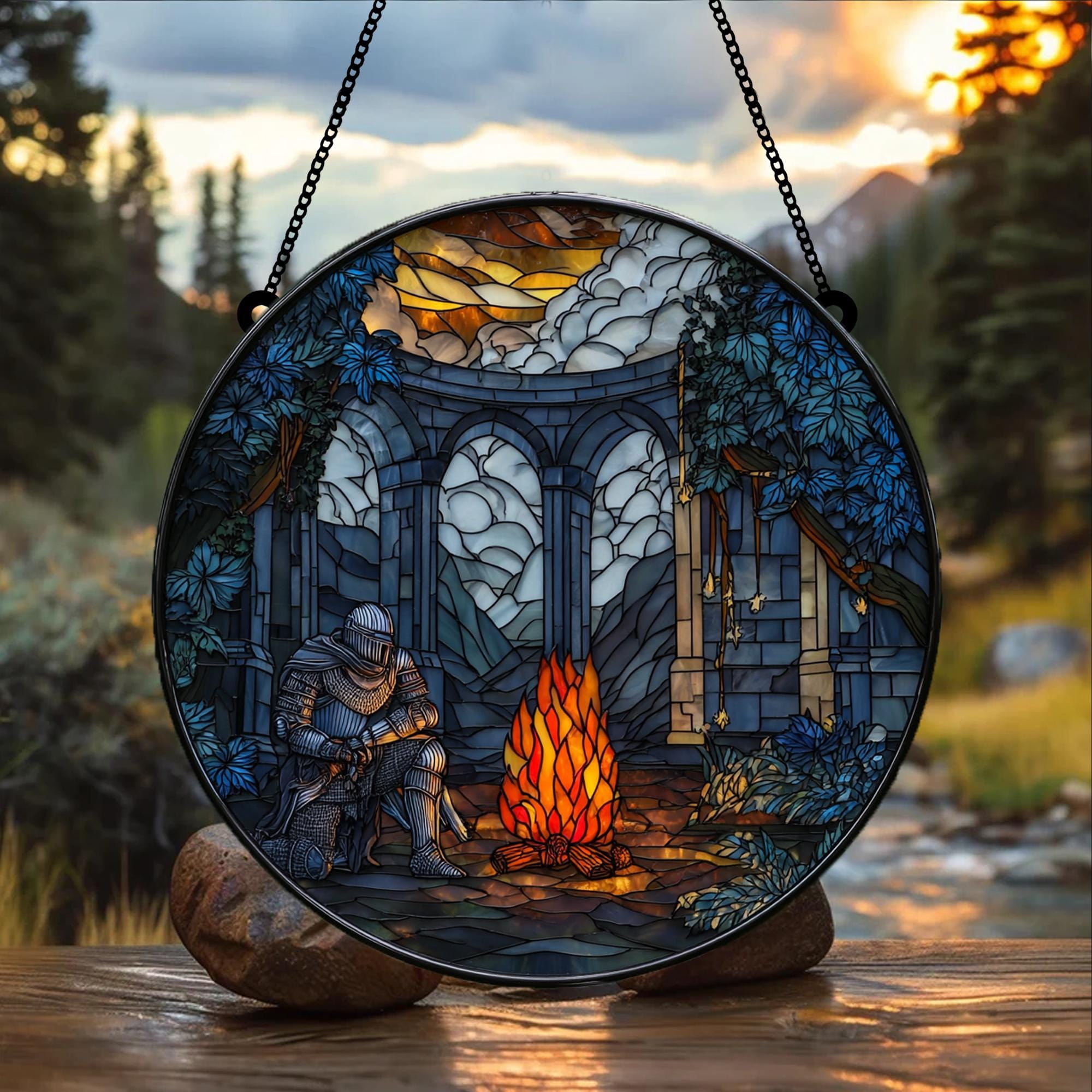 Dark Souls Stained Glass Suncatcher – Artorias the Abysswalker Window ...