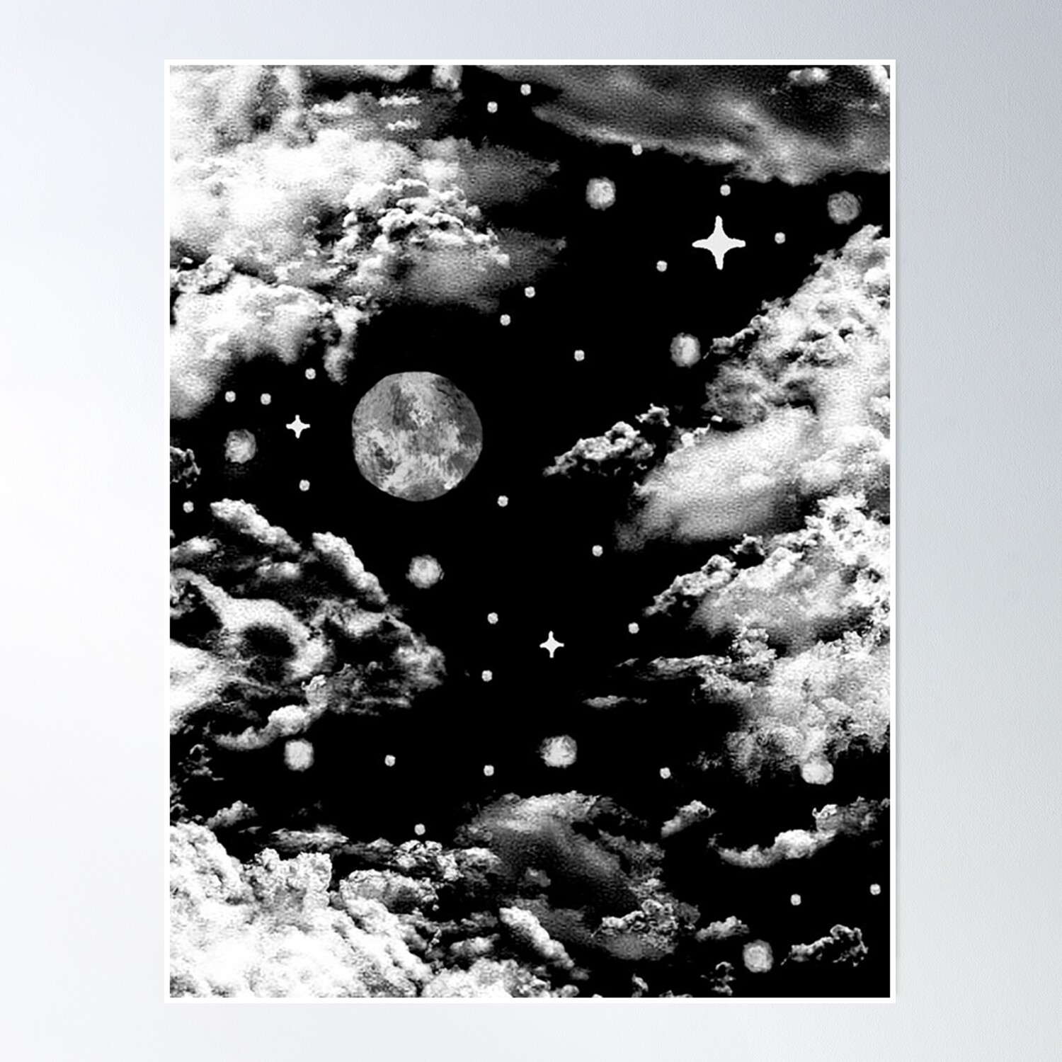 Dark Space Poster Wall Art, Modern Wall Decor, 12x18 UNFRAMED - Walmart.com