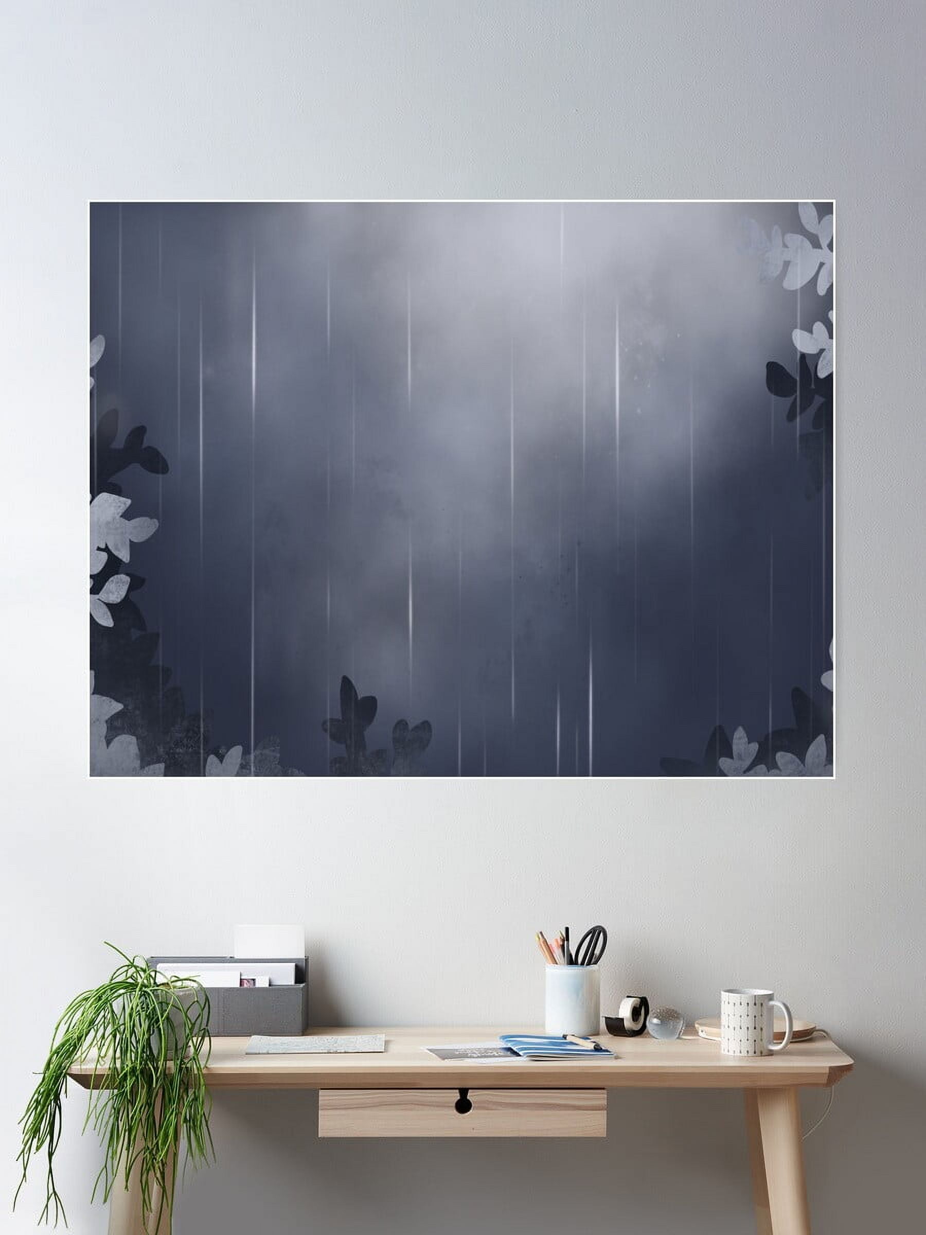 Dark Stormy Aesthetic | Rainy Mood Poster Wall Art, Modern Wall Decor ...