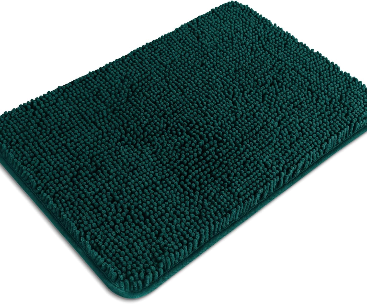 Dark Teal Bathroom Rugs \u2013 Absorbent and Washable Bath Mat, Non ...