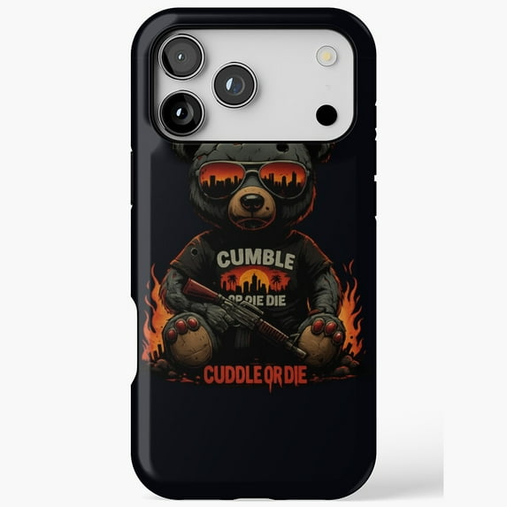 Dark Teddy Bear Apocalypse Phone Case for iPhone 11 12 13 14 15 16 17 ...