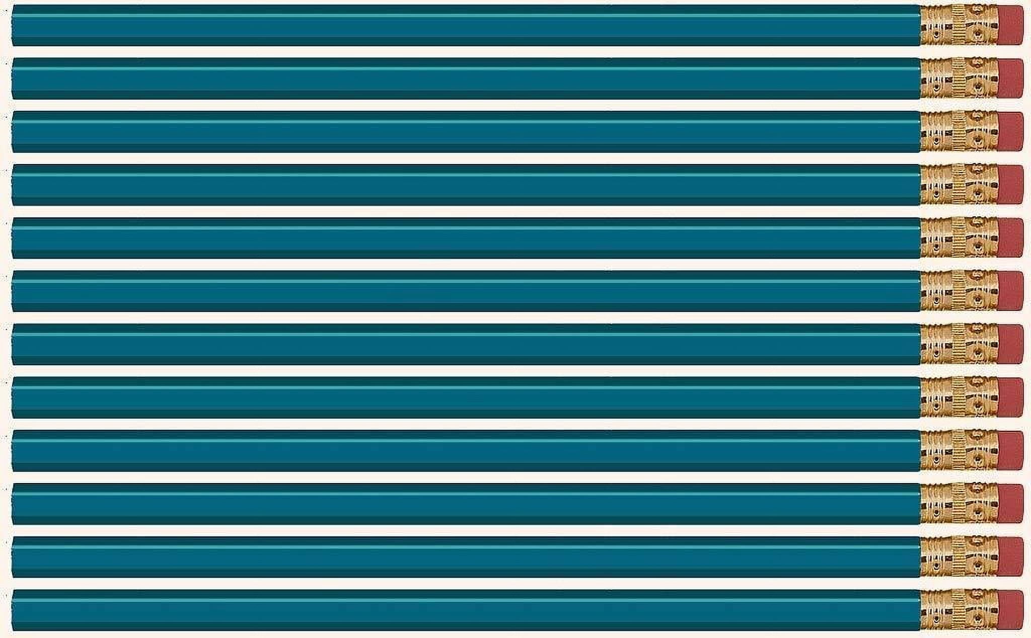 Dark Turquoise Hexagon #2 Pencil, Eraser. 36 Pack. Express Pencils ...