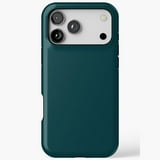 Dark Turquoise Solid Color Design iPhone Case 17 11 12 13 14 15 16 Pro ...