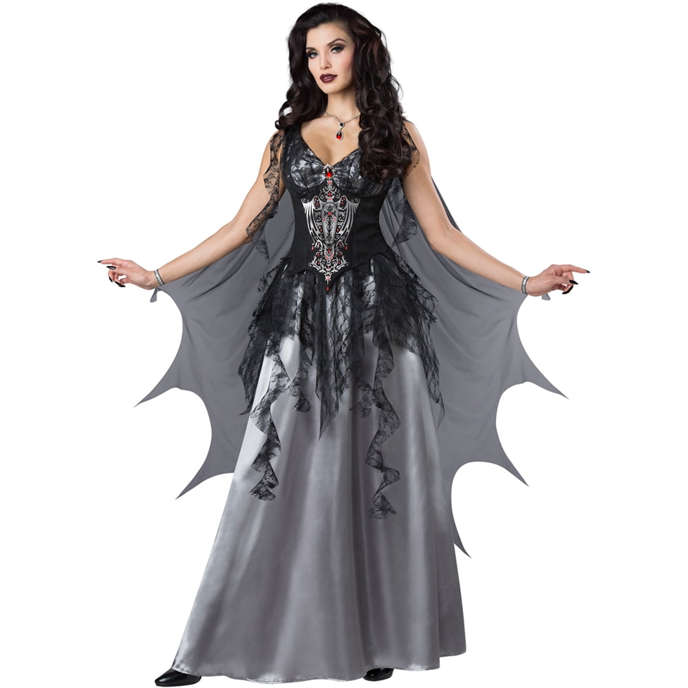 Halloween Gothic Dark Vampire Countess Dress Costume - Walmart.com