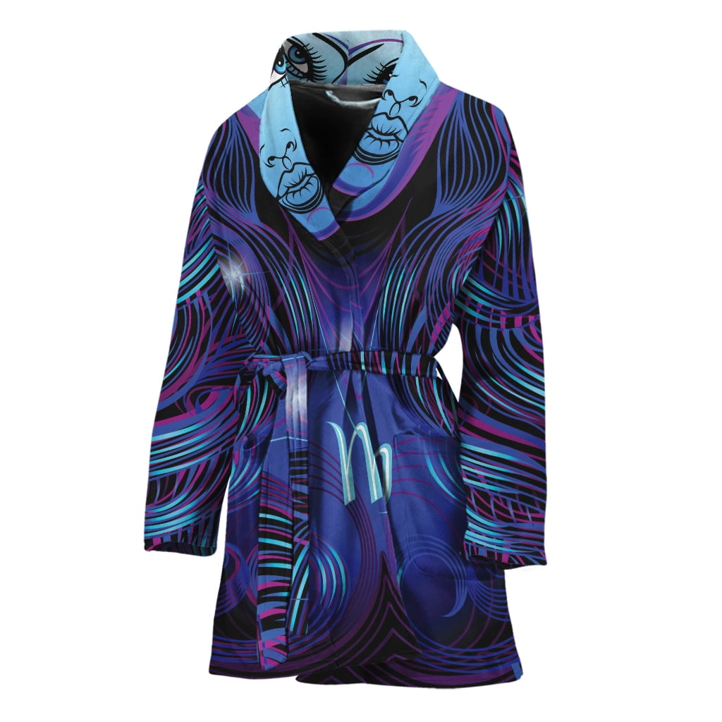 Dark Virgo Zodiac Sign Women Bathrobe One Size Univeral Fits, Zodiac ...