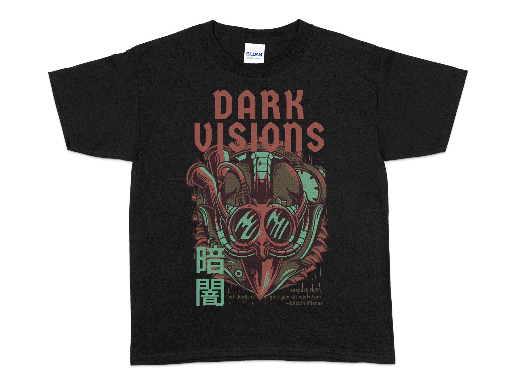 Dark Visions T-shirt | Graphic Novelty Funny printed T-Shirts For Men ...