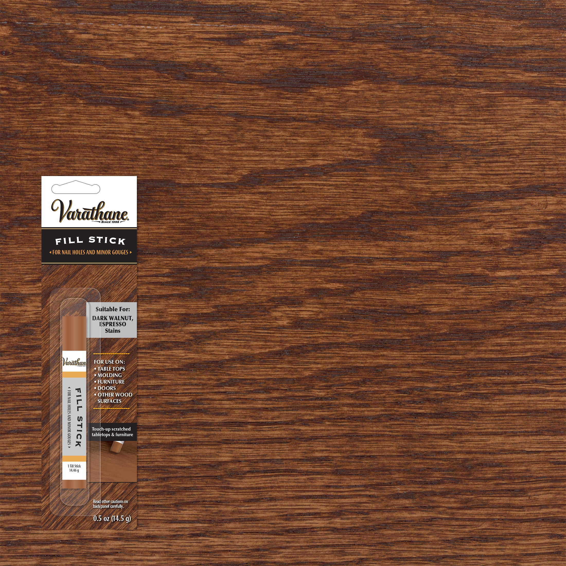6 Pack, Dark Walnut Espresso, Varathane Premium Wood Repair Fill Stick ...