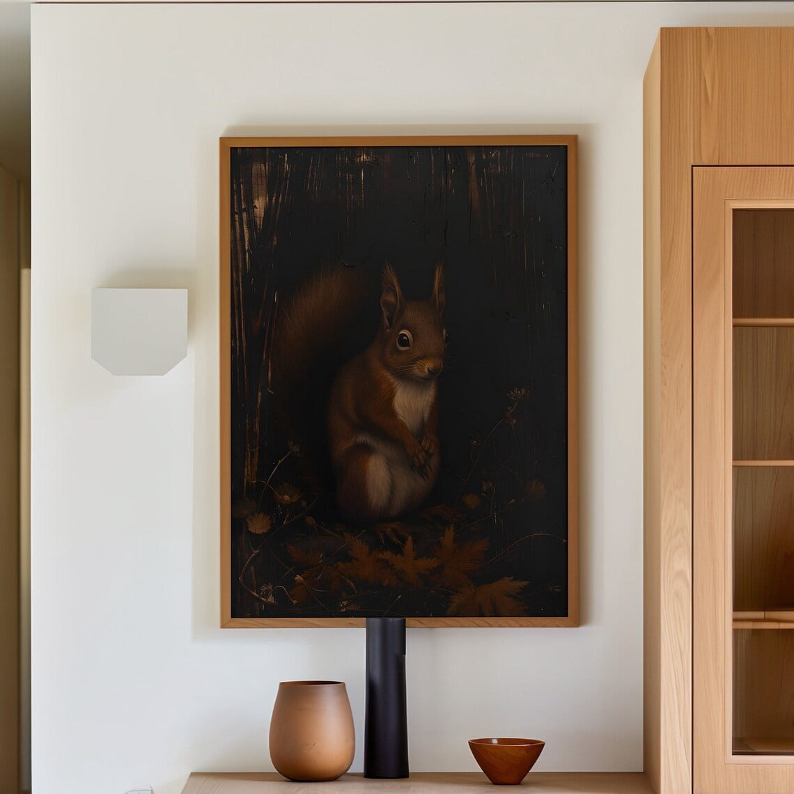 Dark Whimsigoth Squirrel Wall Art Gothic Wildlife Decor, Unframed Paper ...