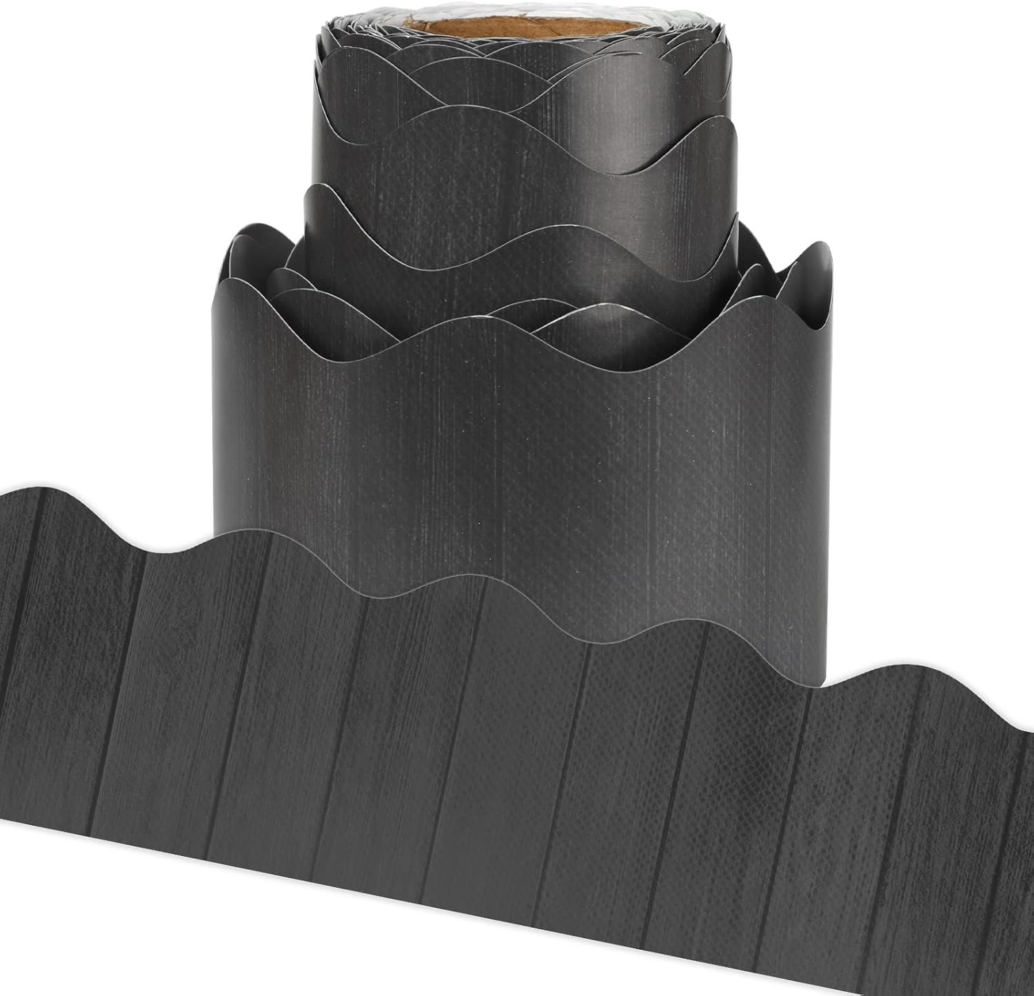 Dark Wood Bulletin Board Borders Scalloped for Classroom Decoration ...