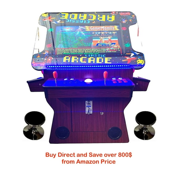 CLASSIC VIDEO GAME COCKTAIL TABLE ARCADE