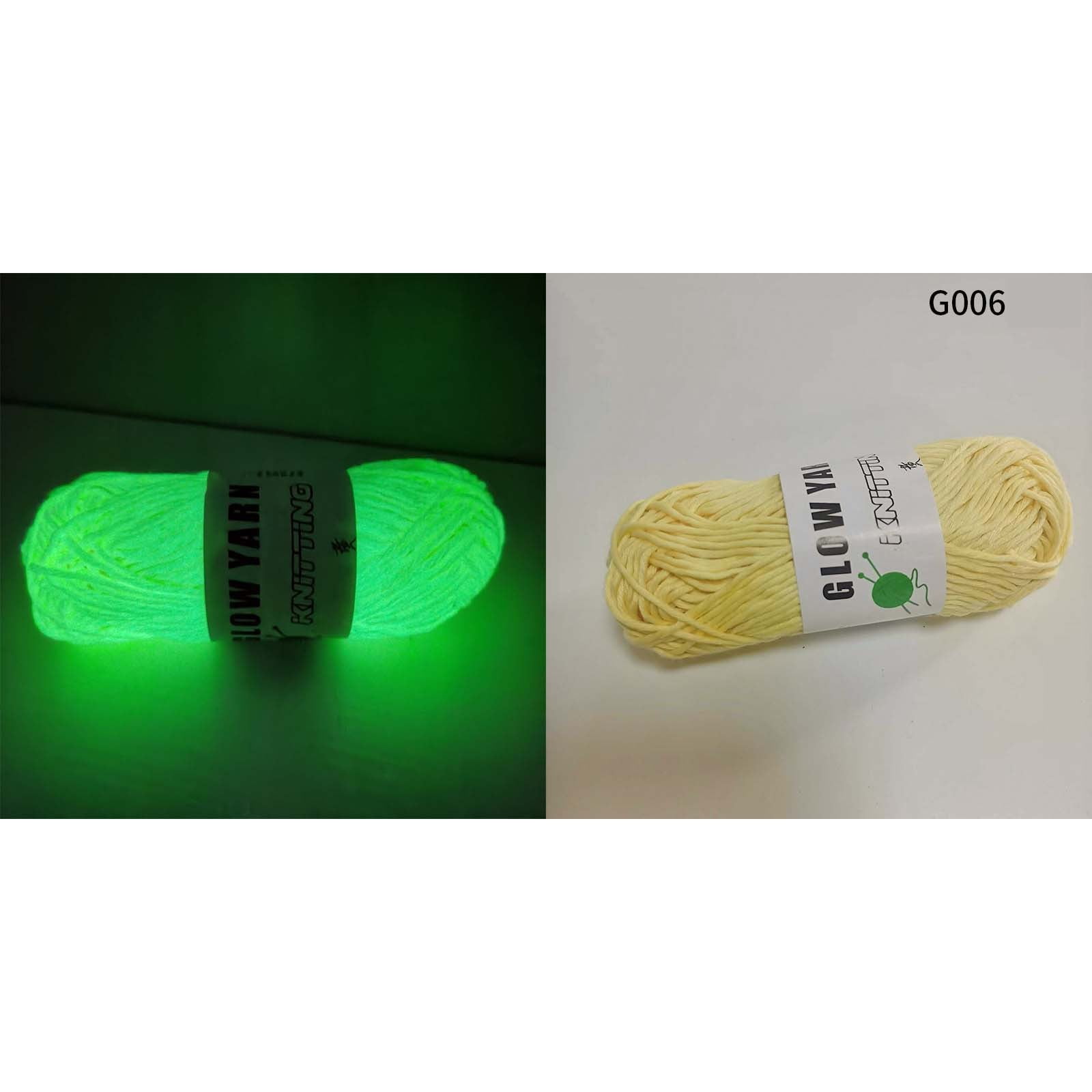 In The Dark Yarn Yannianjz Luminous Yarn for Hand-Woven DIY, Glow in ...