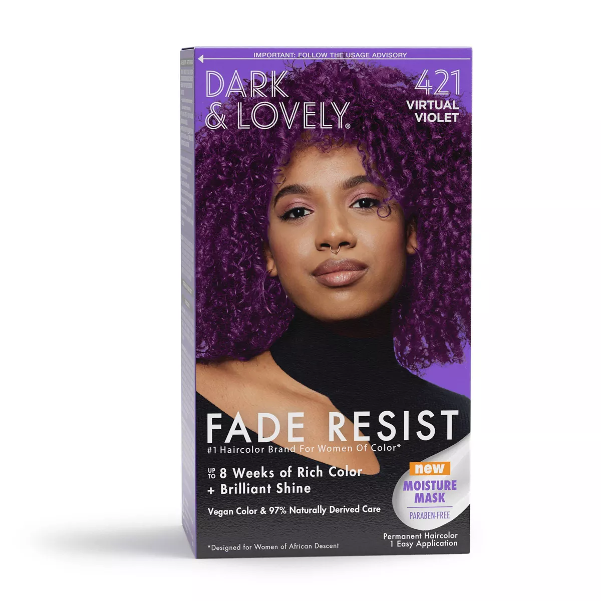 Dark and Lovely Fade Resist Rich Conditioning Hair Color - 421 Viral ...