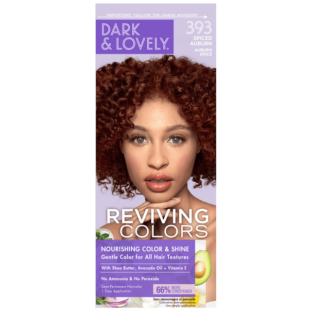 SoftSheen-Carson Dark & Lovely Hair Color, 393 Spicy Airburn, Reviving Colors - Walmart.com
