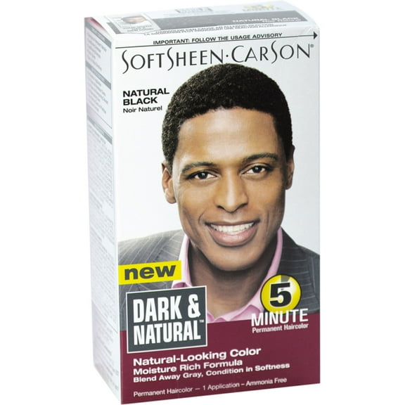 Dark & Natural Men's 5 Minute Hair Color, Jet Black, 6 Pack - Walmart.com