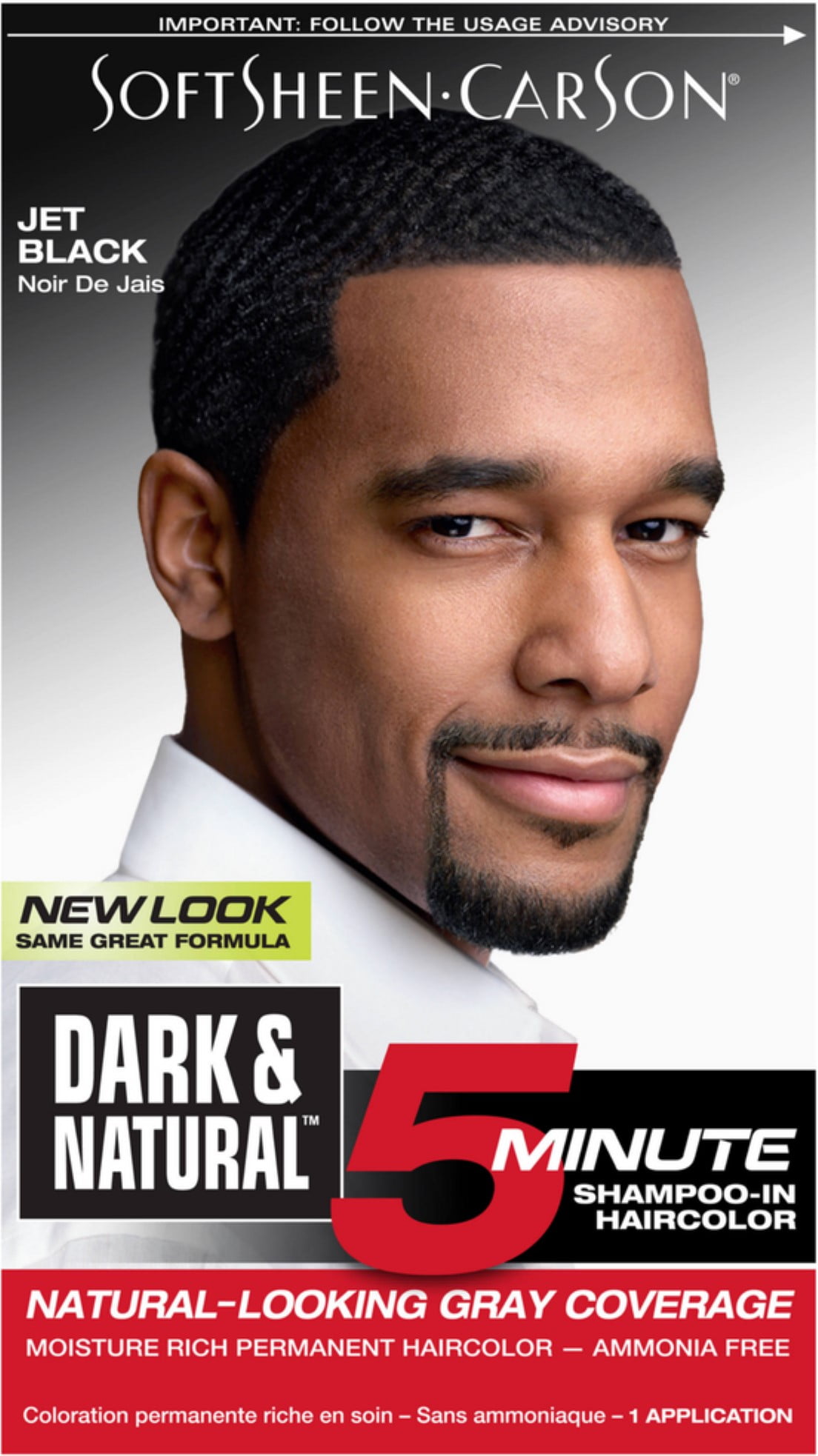 Dark and Natural Men's 5 Minute Hair Color 3, Jet BLack 1 Each ...