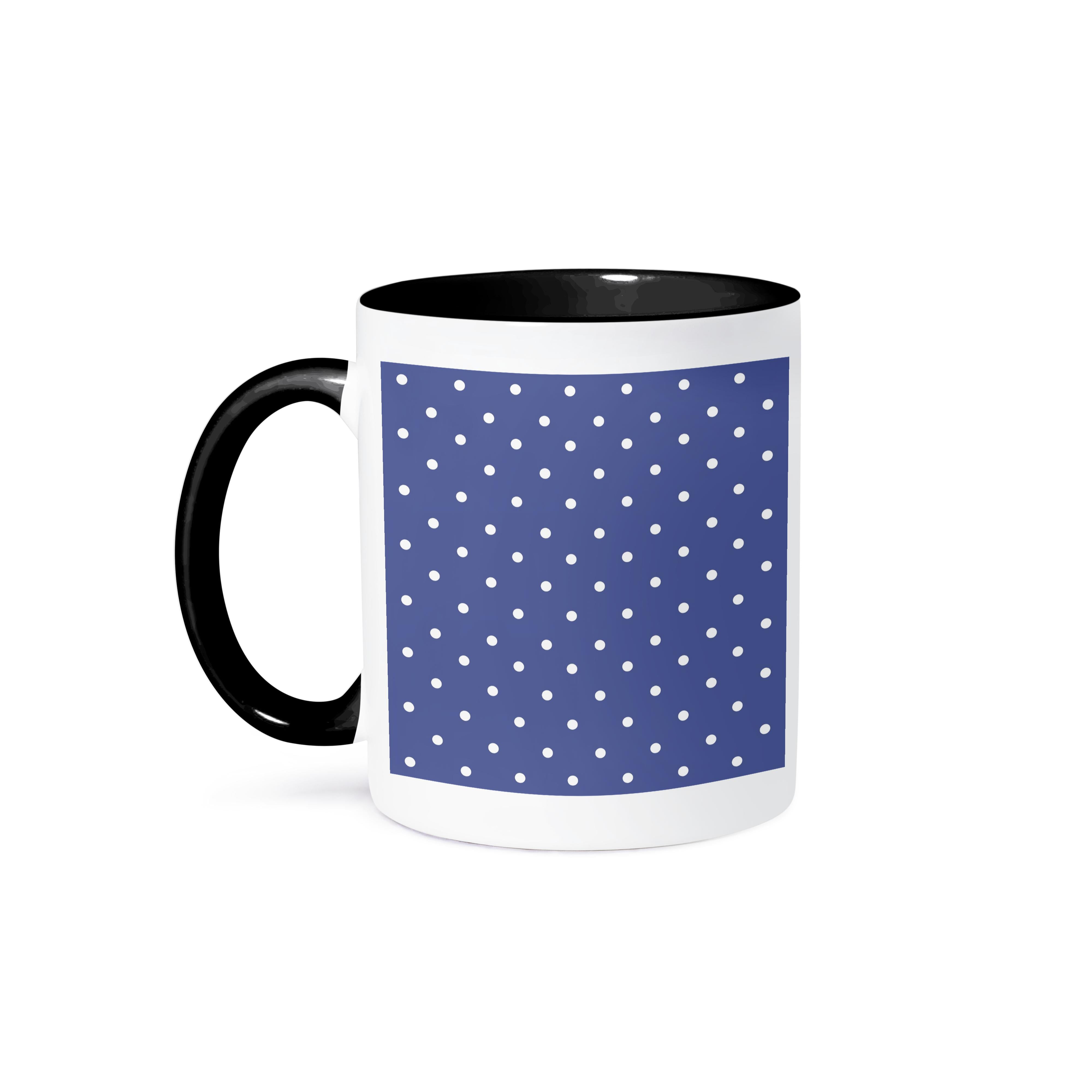 3dRose, Dark blue polka dot pattern - stylish small white dots - retro ...