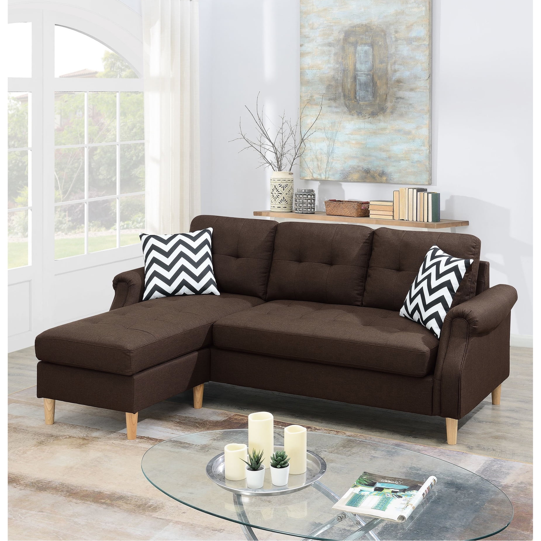 Dark faux leather - Office break room - Workplace relaxation ...