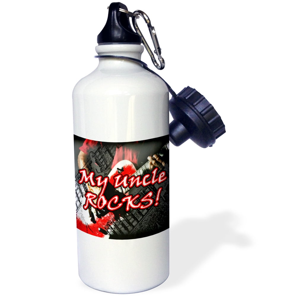 Dark hands guitar layered red image uncle rocks 21 oz Sports Water ...
