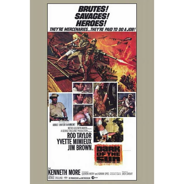 Dark of the Sun - movie POSTER (Style B) (27" x 40") (1968) - Walmart.com