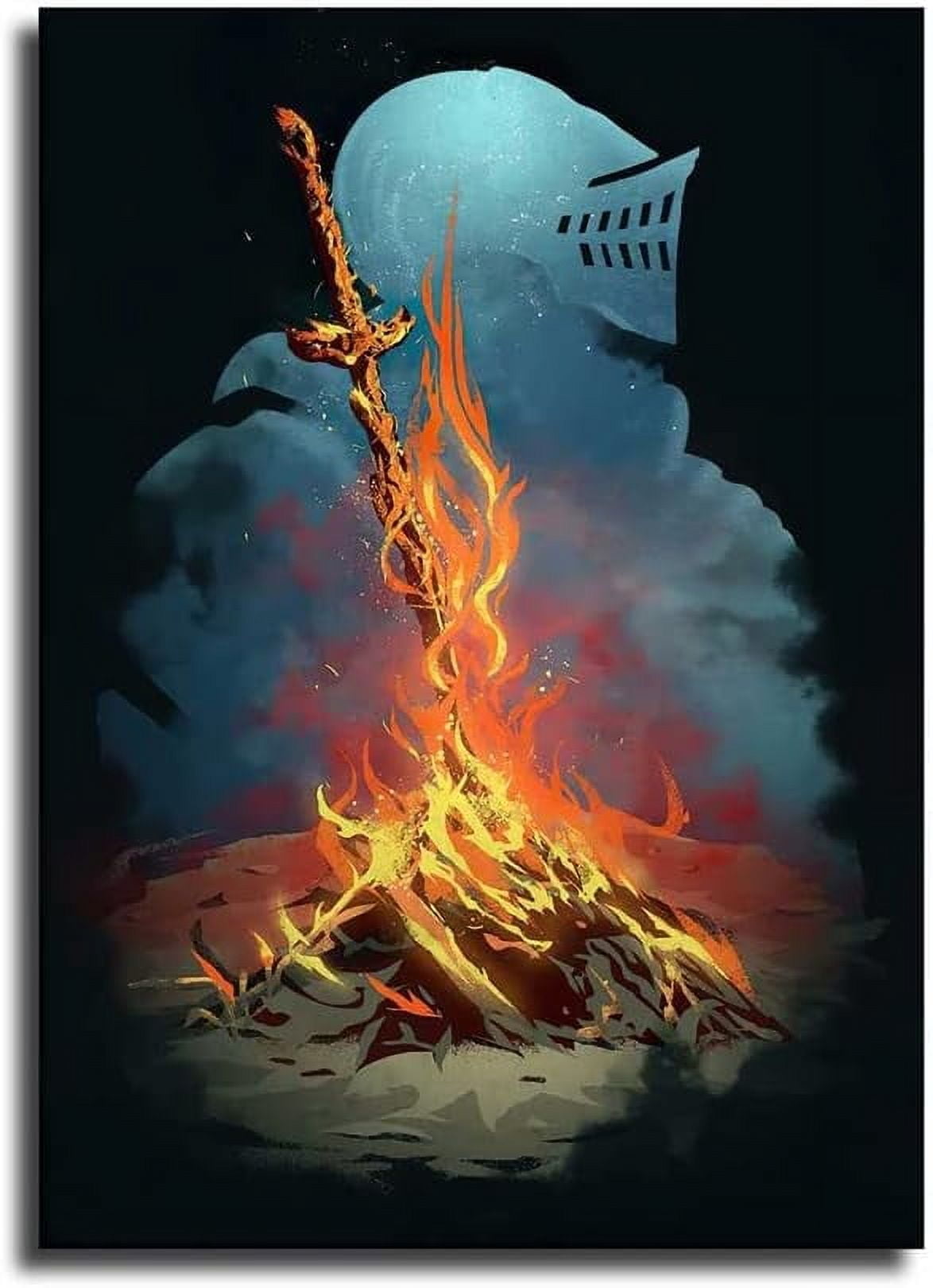 Dark souls bonfire poster HD Canvas Print Modern Home Decor Art Wall ...