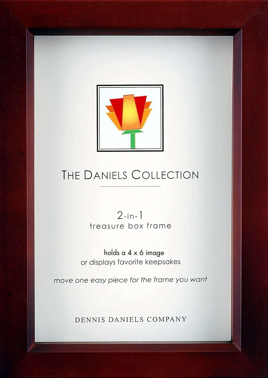 Dark-walnut stain 4x6 shadow box 1.25inch depth by Dennis Daniels - 4x6 - Walmart.com