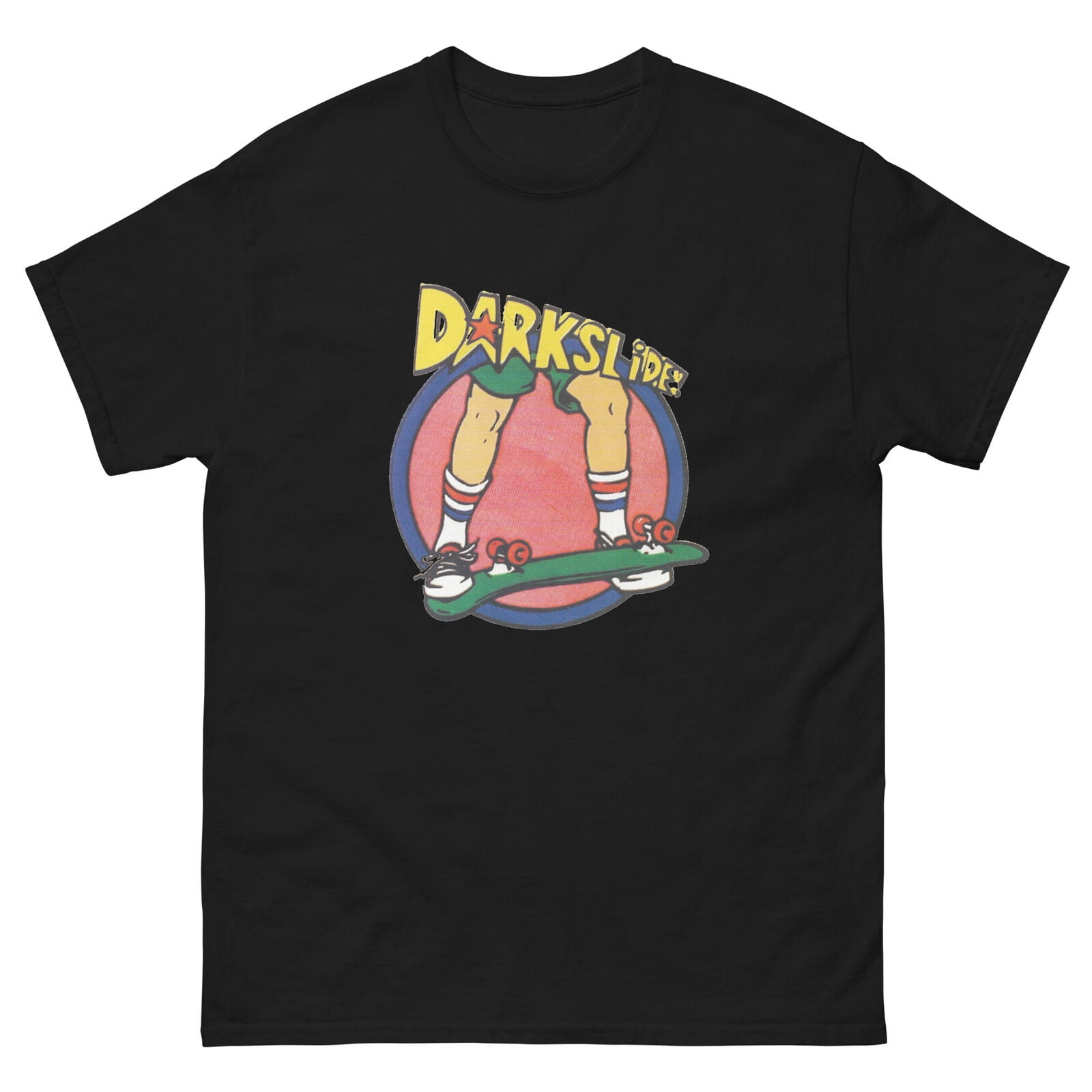 DarkSlide Dark Slide Skate Vintage 80s Skateboarding T Shirt design ...