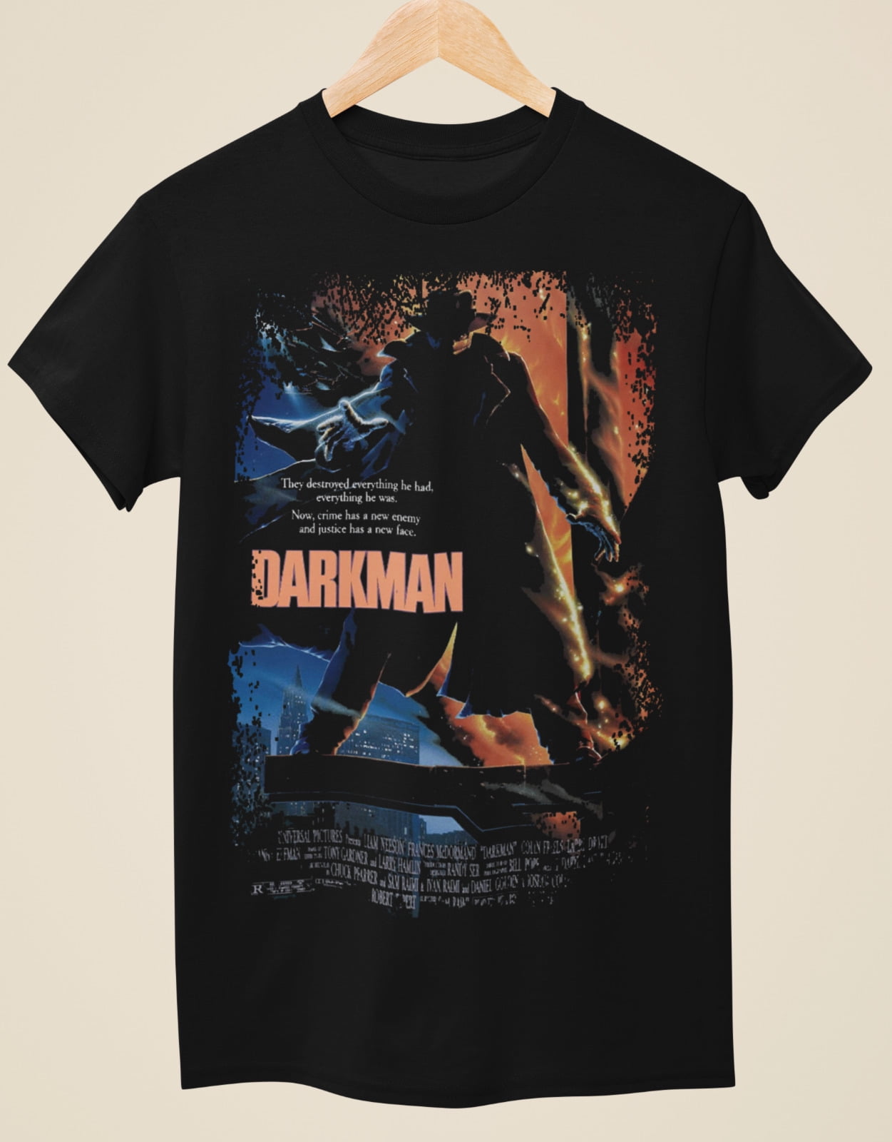 Darkman - Movie Poster Inspired Unisex Black T-Shirt - Walmart.com