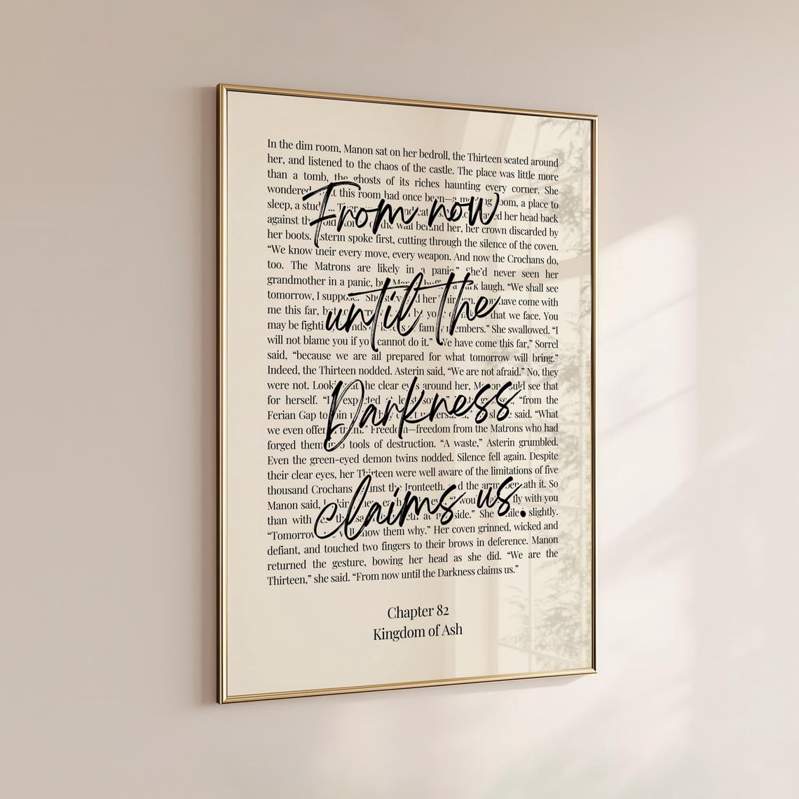 Until The Darkness Claim Us, Throne Of Glass, Minimalist Bookish Quote ...