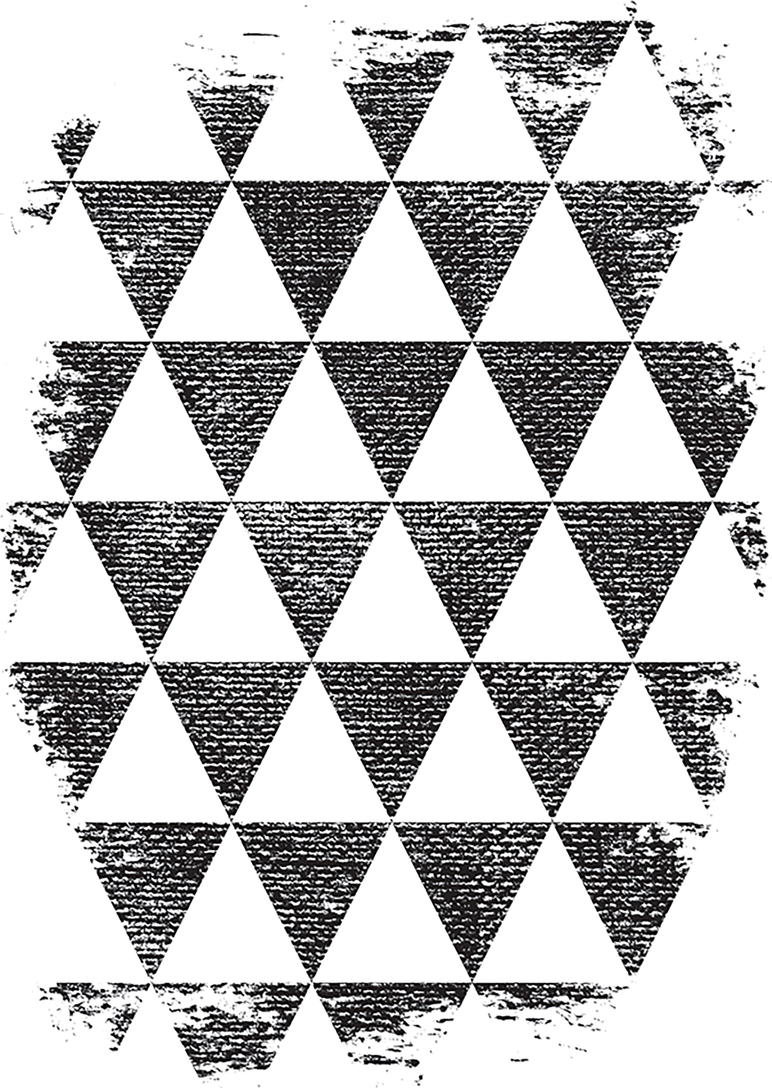 Darkroom Door Cling Stamp 3"X2"-Triangles - Walmart.com