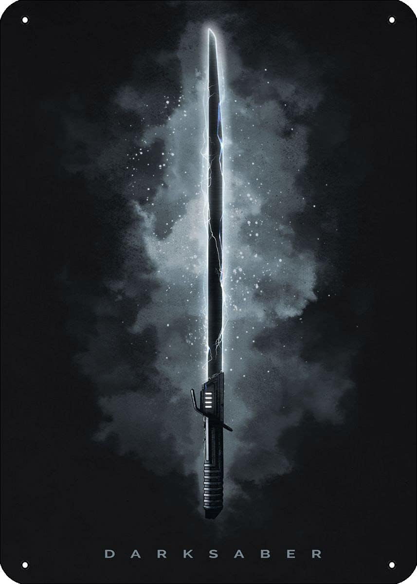 Darksaber Lightsabers Poster Metal Tin Sign 8 x 12Inch Funny Man Cave ...