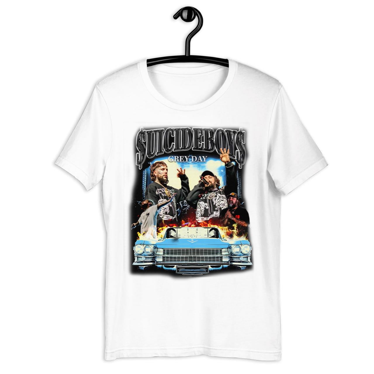 Darkwave Rap Tour-Inspired Oversized Graphic Shirt, Grey Day Tribute ...