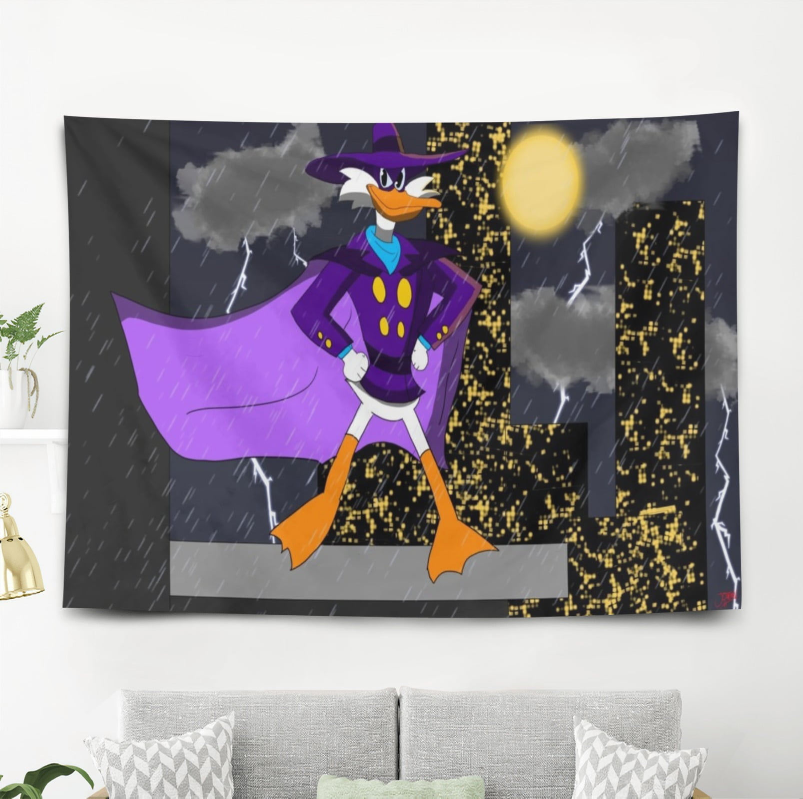 Darkwing Duck Tapestry Gift Wall Hanging Backdrop for Room Bedroom ...