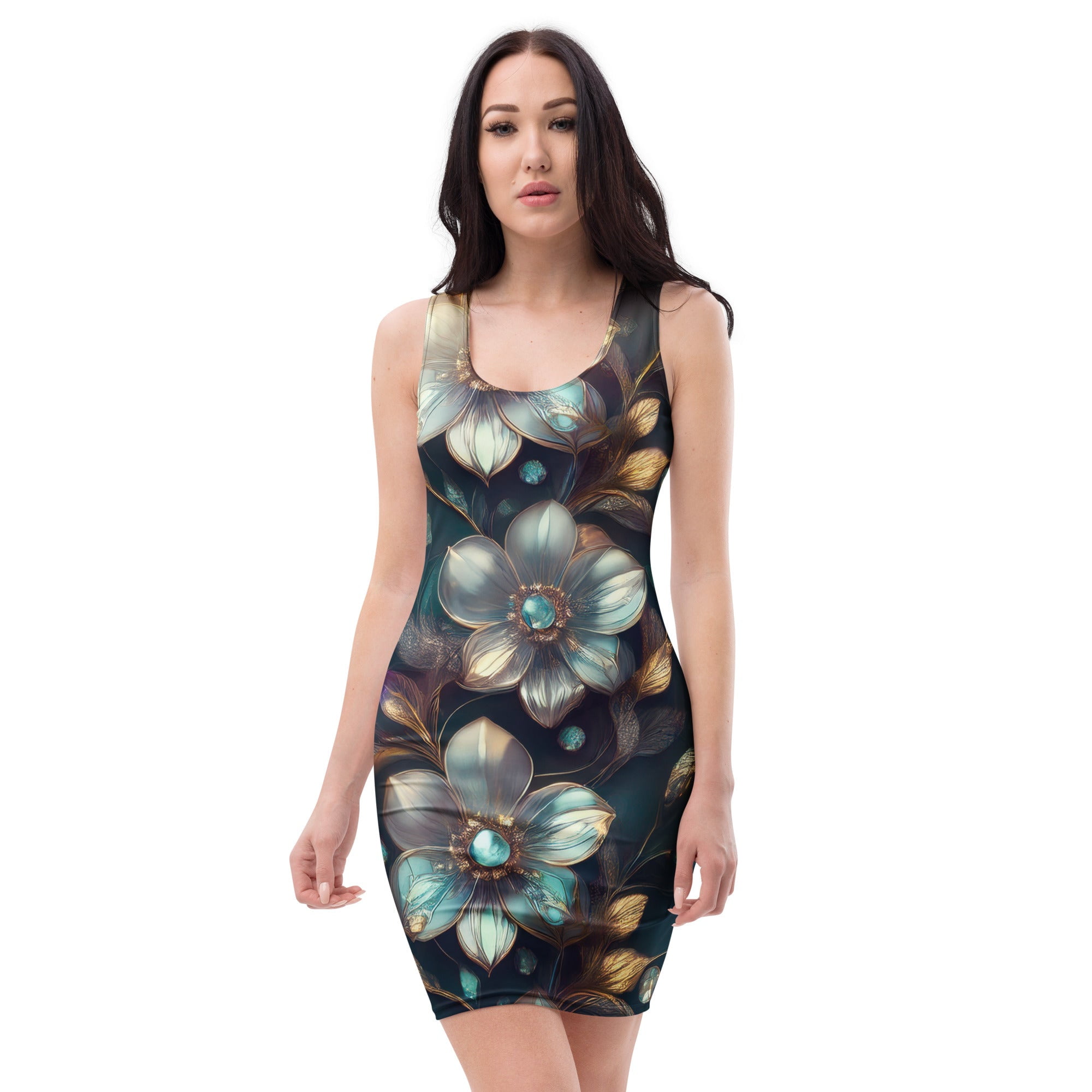 Darla, Floral Poly-Span Dress, Ladies Floral Dress, Floral Dress ...