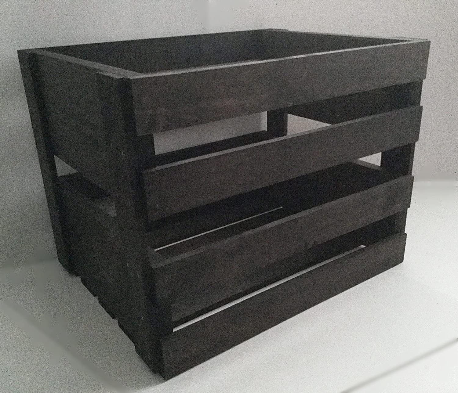Darla'Studio 66 Vintage Stained Vinyl Record Holder Wood Crate ...