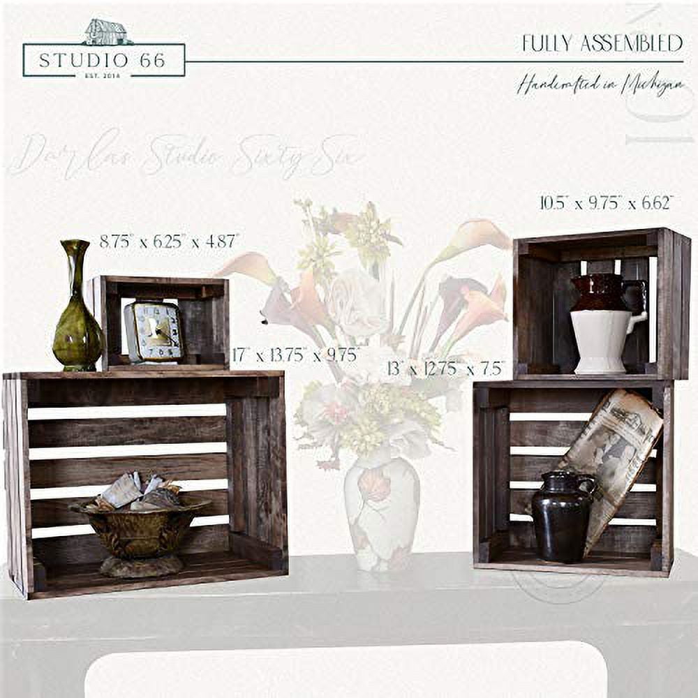 Darla'Studio 66 Wooden Nesting Boxes/Wood Crates - Walmart.com