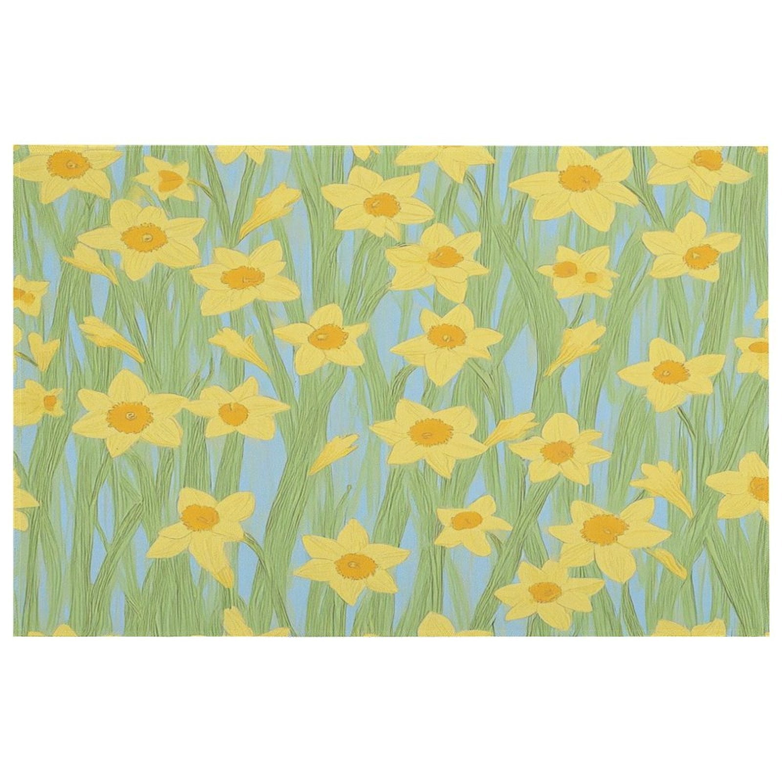 Darling Daffodils Adult Home Decor Bedroom Living Room Crystal Velvet ...