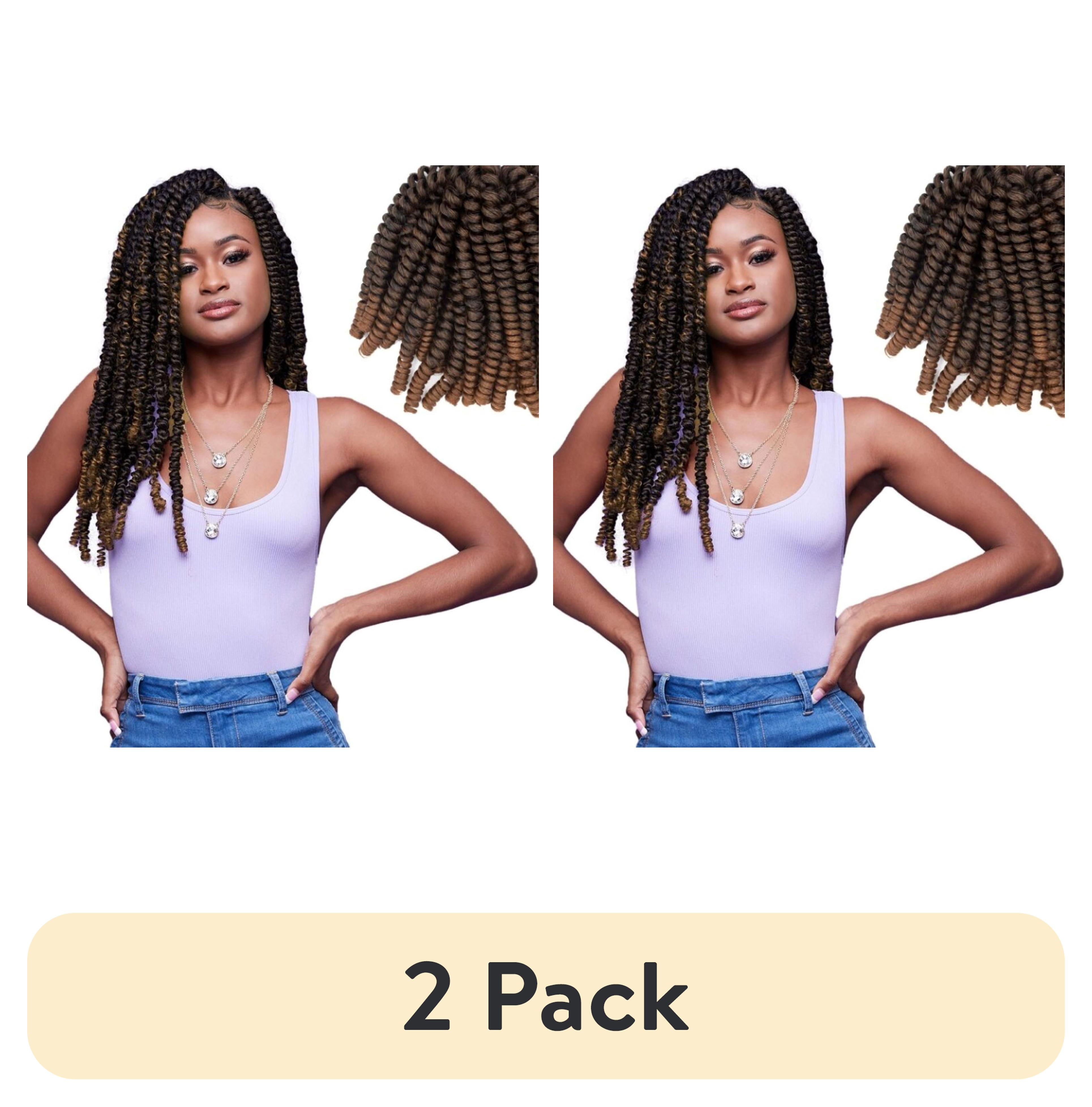 (2 pack) Darling Passion Twist Crochet Hair 2X Pack, 24 inch, #1/30 ...