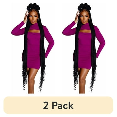 Darling Flexi Rod Curls Crochet Hair 2X Pack, 14 inch, #1B, Female ...