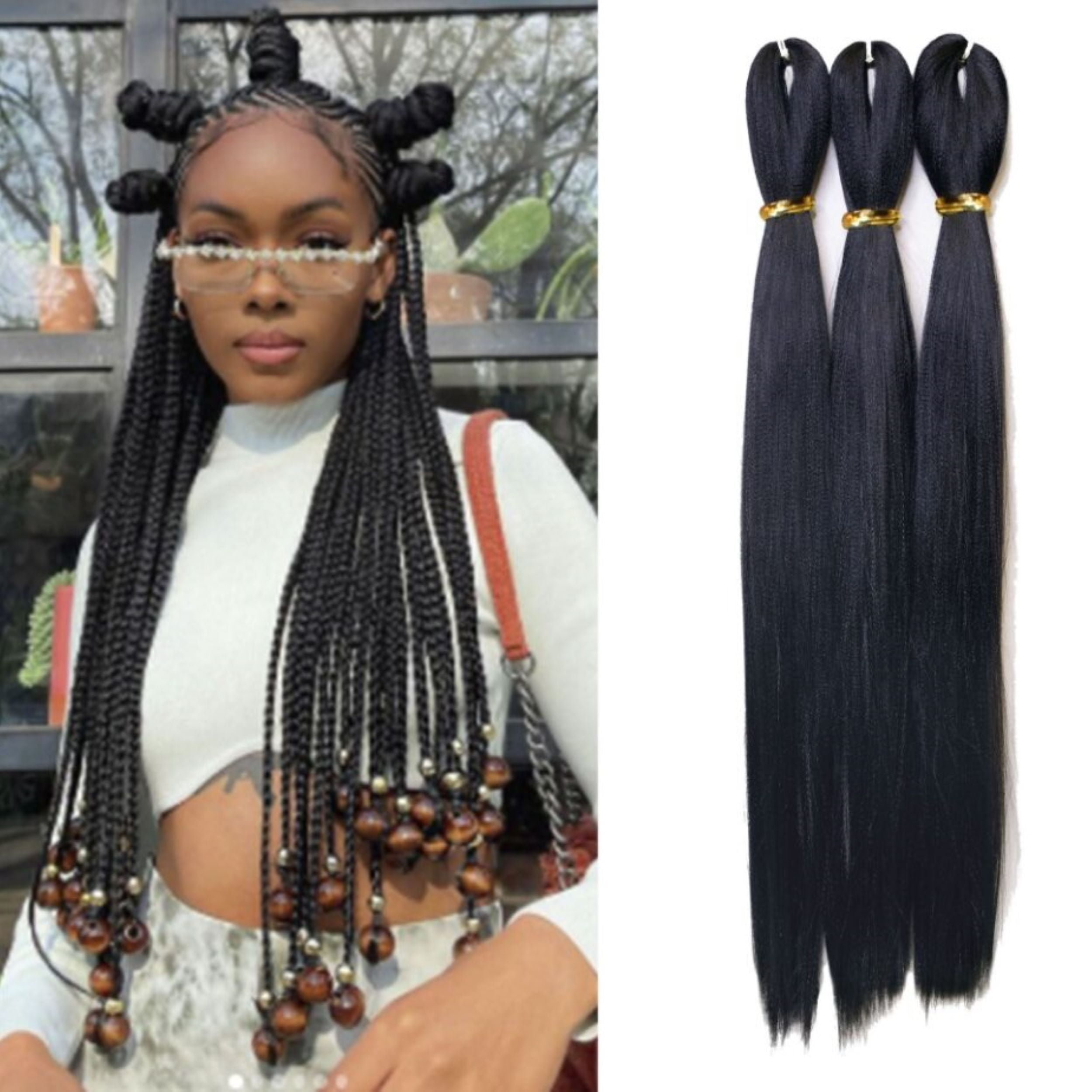 Darling Pre-Stretched Thrive Braid Hair 3X Pack, Adult, 52 inch, #1 ...