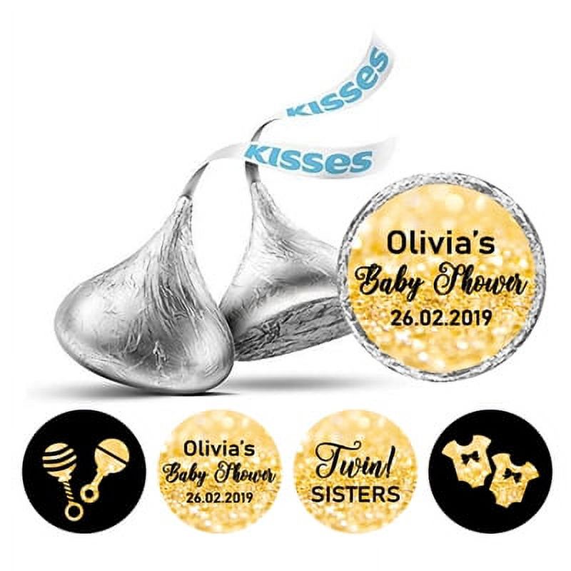 Darling Souvenir Candy Chocolate Labels Twins Sisters Custom Stickers ...