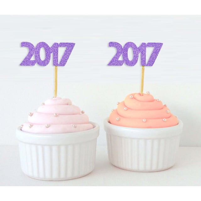 Darling Souvenir, Custom Year Cupcake Toppers, Birthday/ Wedding ...